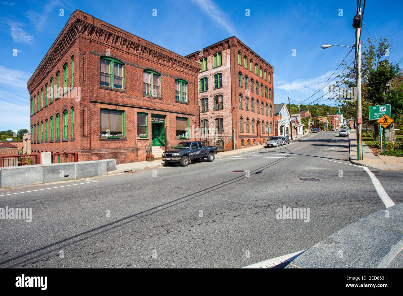 Old factories in Orange, Massachusetts Stock Photo - Alamy