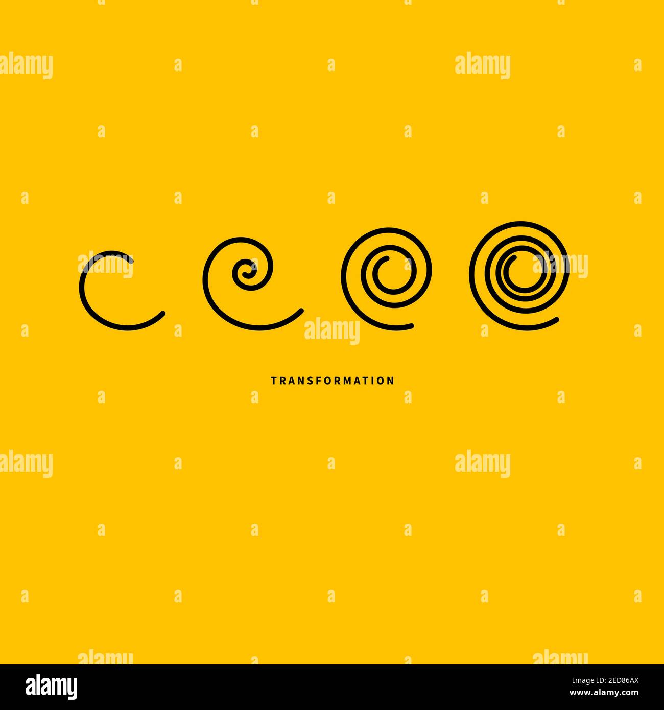 Evolution logo, change metaphor, coaching sign, new life vector symbol ...