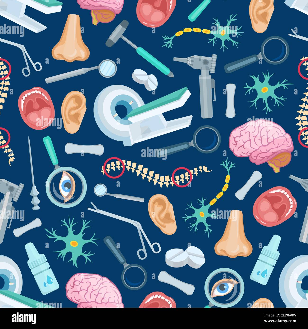 Medicine or medical seamless pattern background. Health care or ...