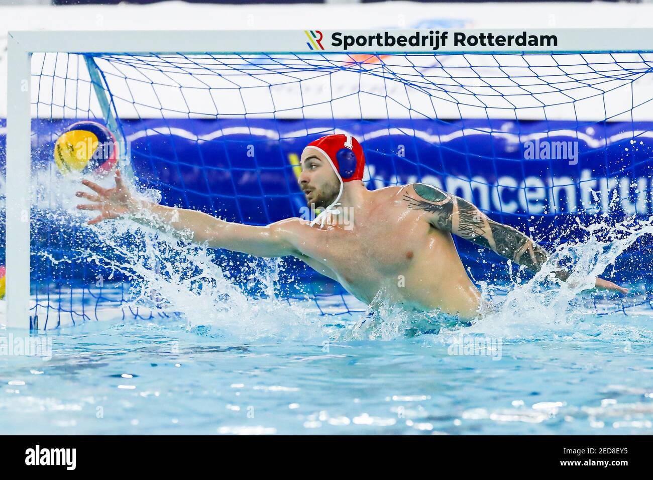 ROTTERDAM, NETHERLANDS - FEBRUARY 14: Emmanouil Zerdevas of Greece ...