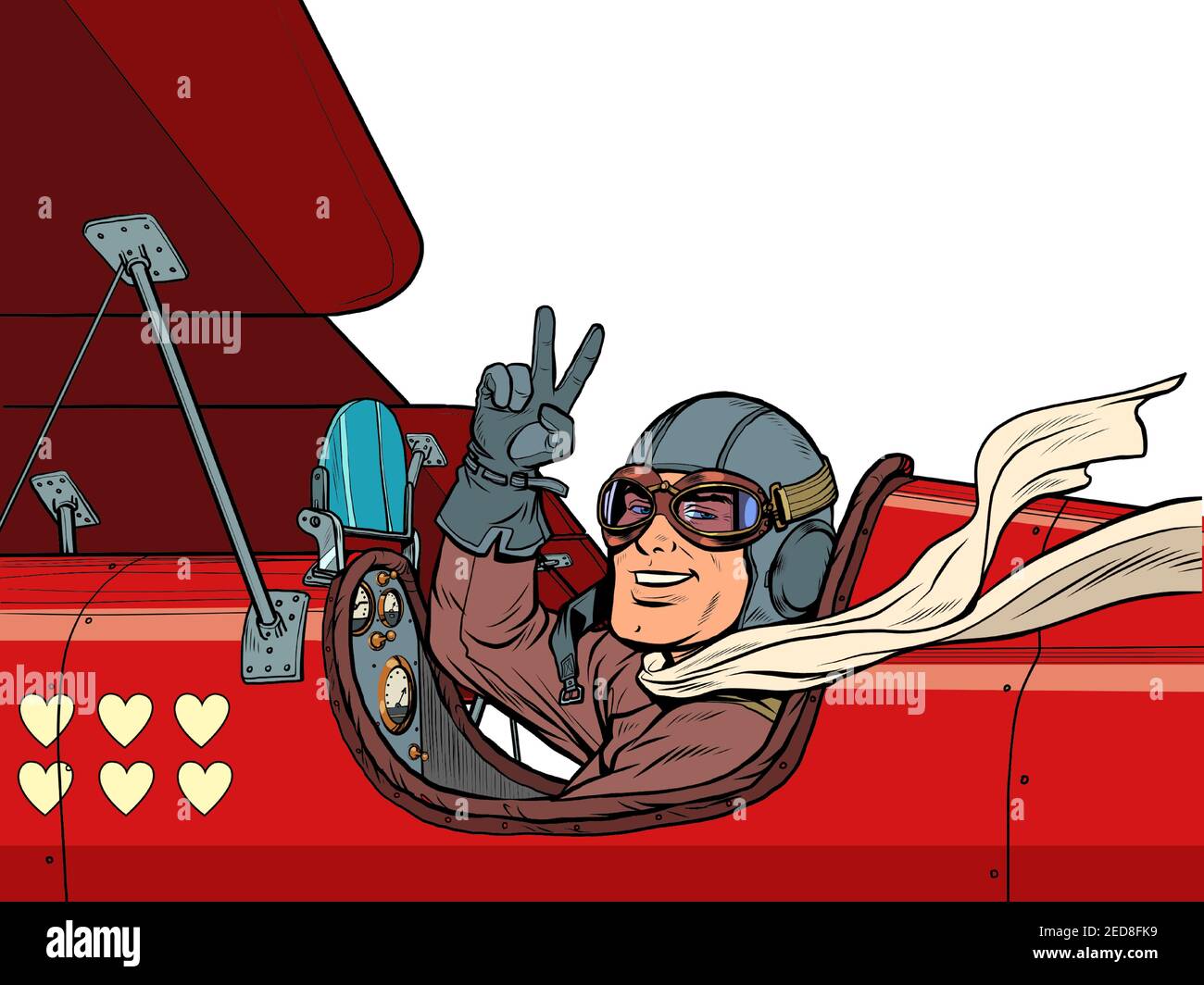 Plane pilot party Stock Vector Images - Alamy