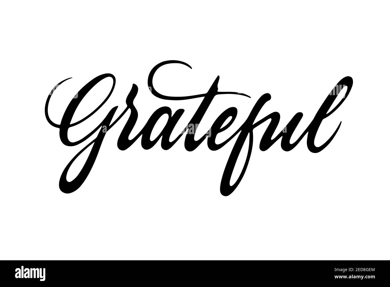 Grateful vector lettering Stock Vector Image & Art - Alamy