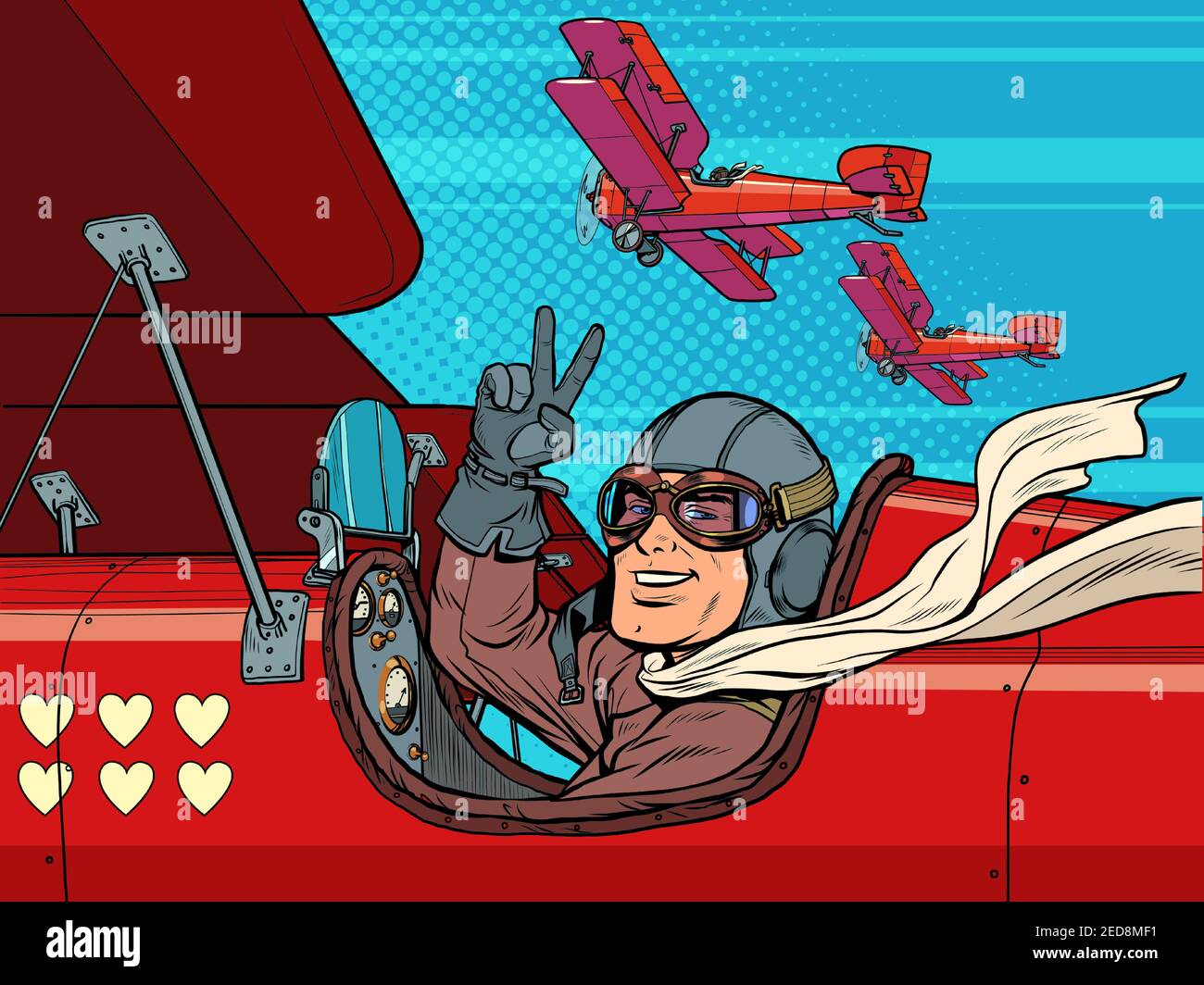 Plane pilot party hi-res stock photography and images - Alamy