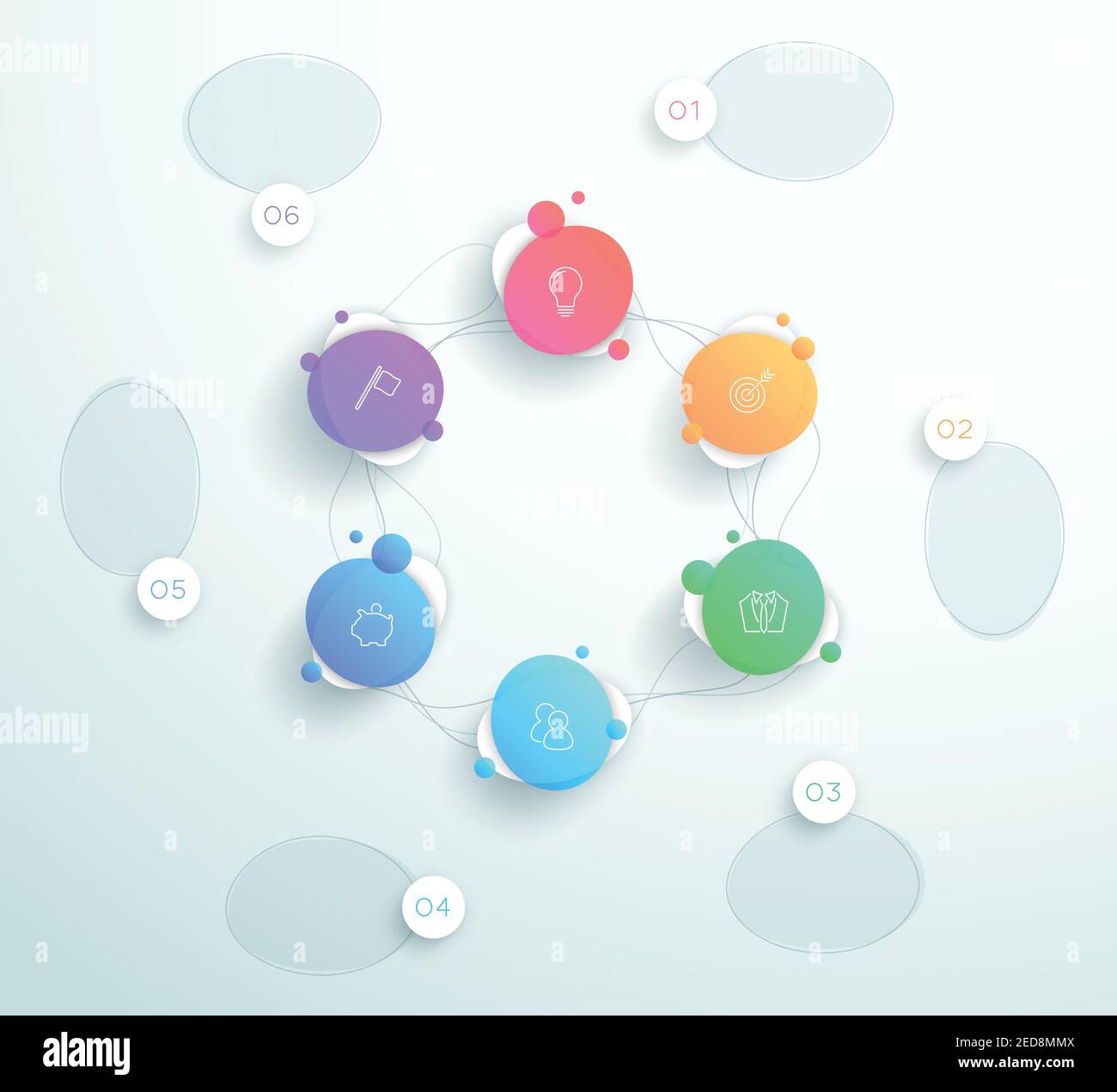 Circular oval graphic line hi-res stock photography and images - Alamy