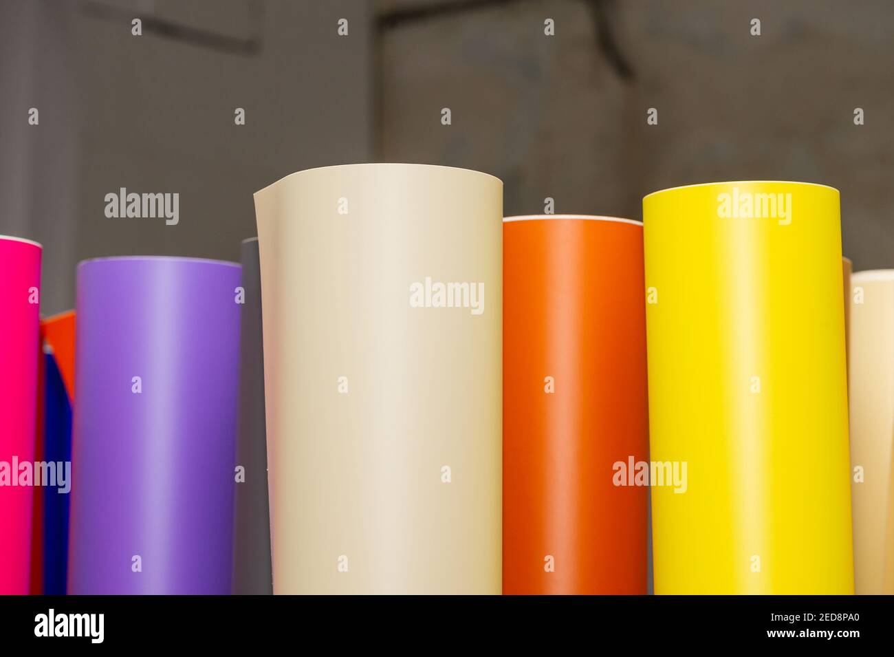 vinyl car wrapping or plotter cutting sticker foil film rolls. Film in ...