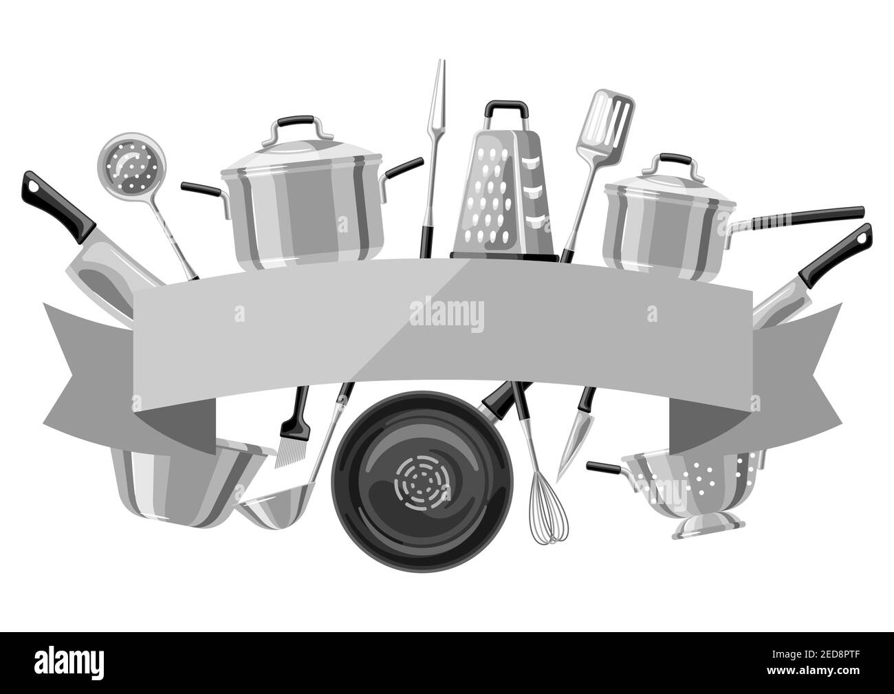 Background with kitchen utensils Stock Vector Image & Art - Alamy