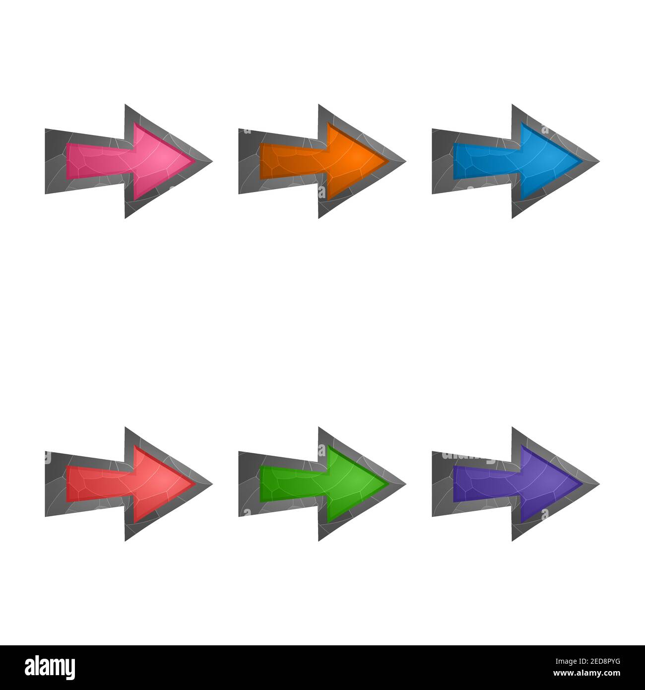 Gaming elements isolated on white background. Design for computer game ...