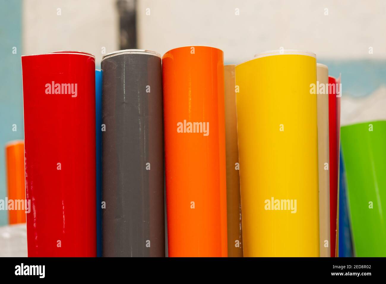 colored vinyl car wrapping or plotter cutting sticker foil film rolls ...