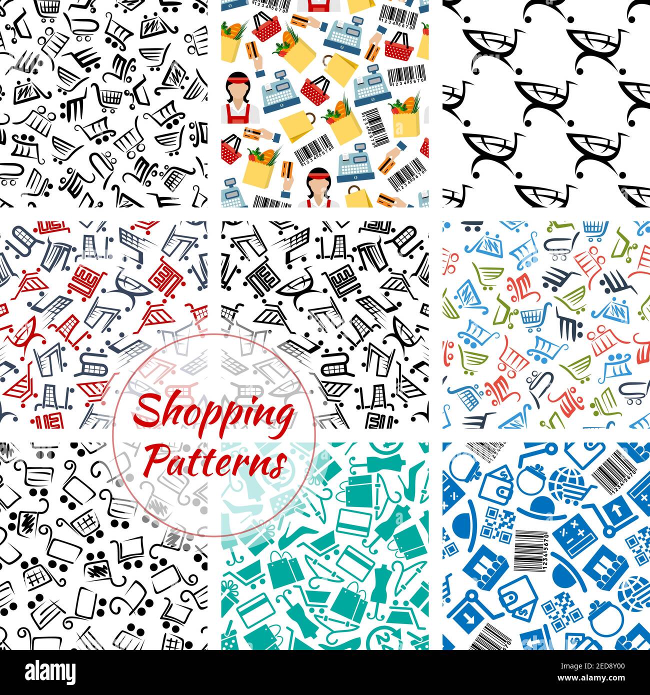 Clothing cart Stock Vector Images - Alamy