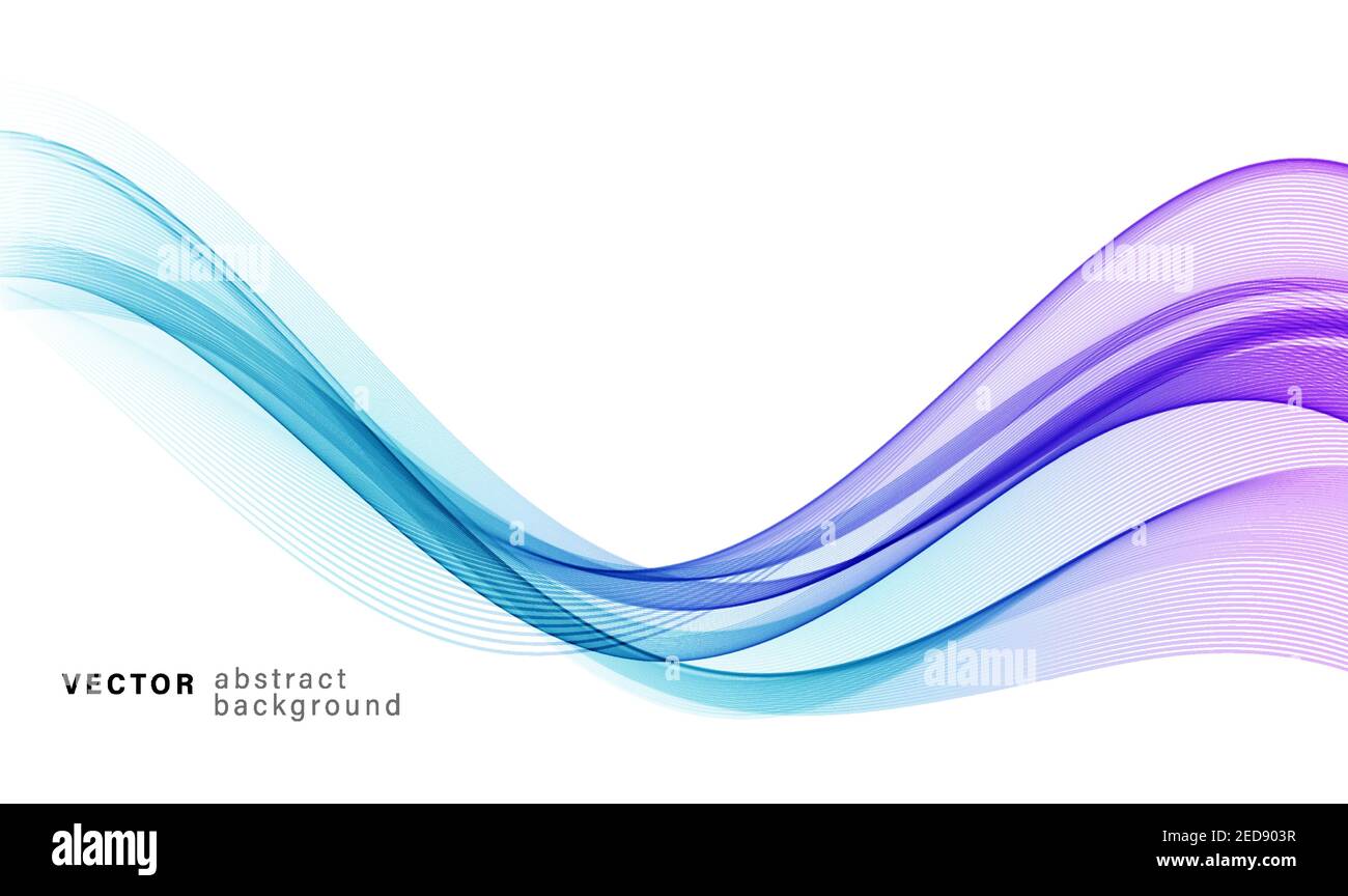 Vector blue color abstract wave design element Stock Vector Image & Art ...