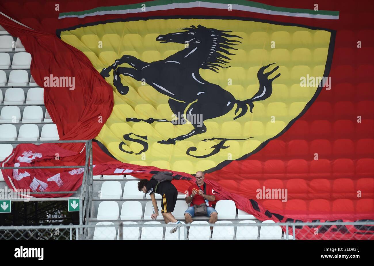 Ferrari fans in the stands hi-res stock photography and images - Alamy