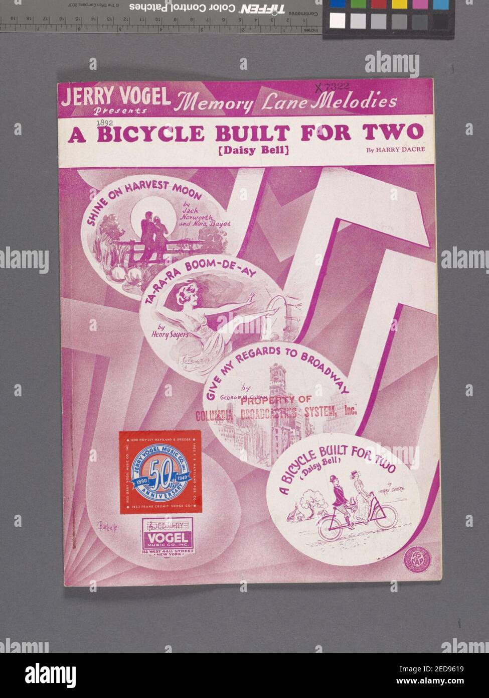 A Bicycle Built For Two Daisy Bell Stock Photo Alamy