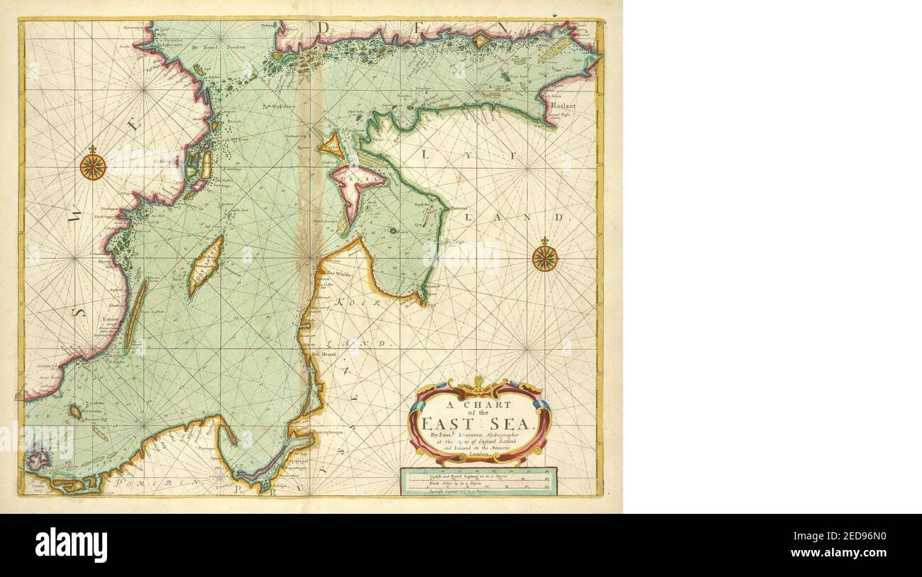 A chart of the EAST-SEA Stock Photo - Alamy