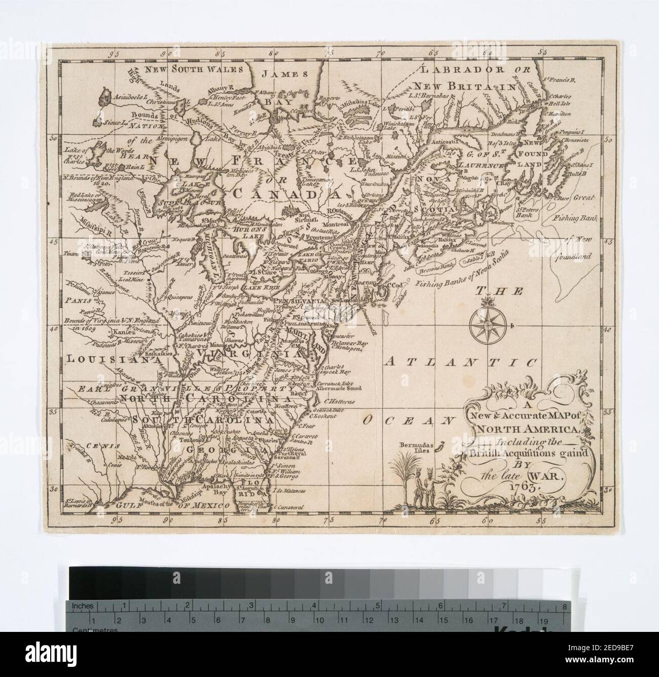A New & accurate map of North America - including the British ...