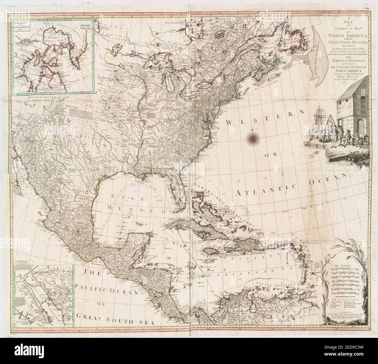 Treaty of paris 1783 map hi-res stock photography and images - Alamy