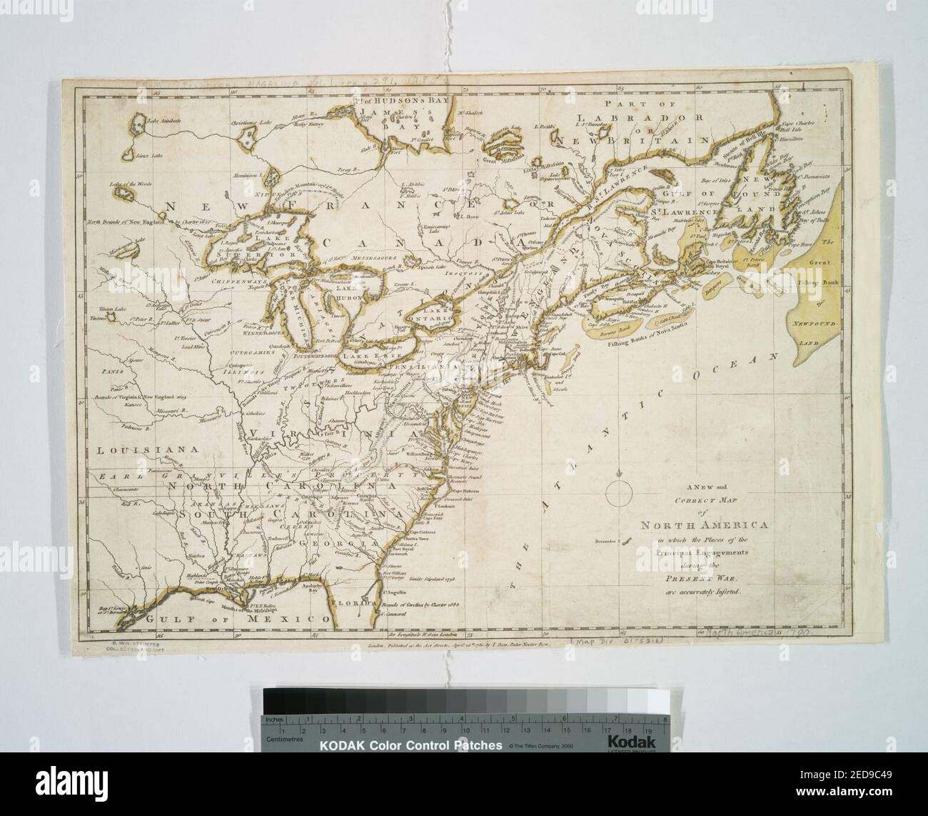 A new and correct map of North America - in which the places of the ...