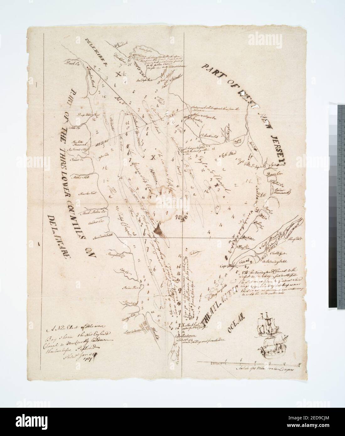 A New chart of Delaware Bay - wherein the New England Channel is more ...