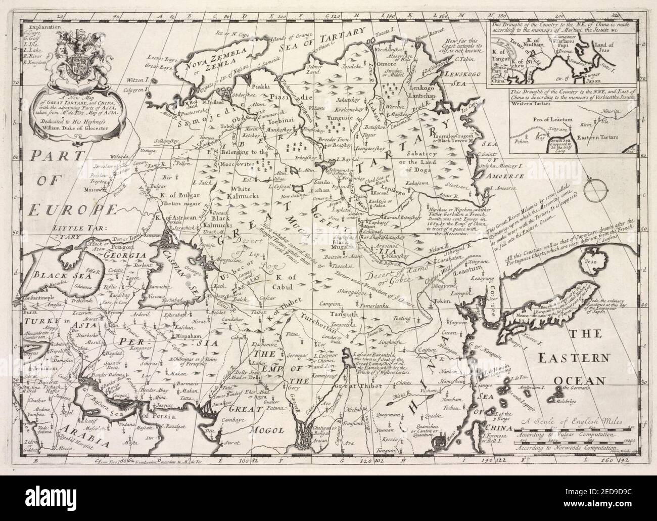 A new map of Great Tartary, and China, with the adjoyning part of Asia ...