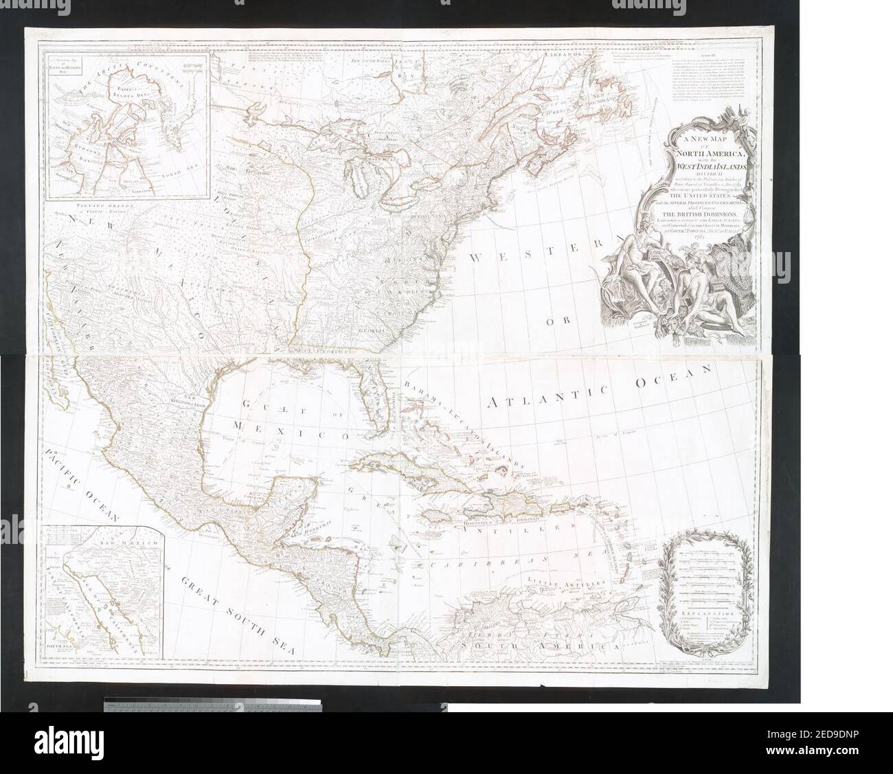North america map 1783 hi-res stock photography and images - Alamy