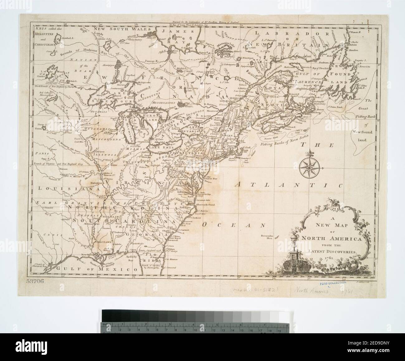 A new map of North America from the latest discoveries Stock Photo - Alamy