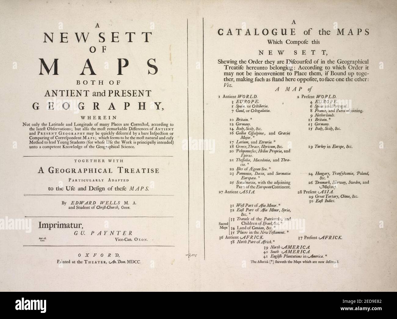 A new sett of maps both of antient and present geography ... (Title ...