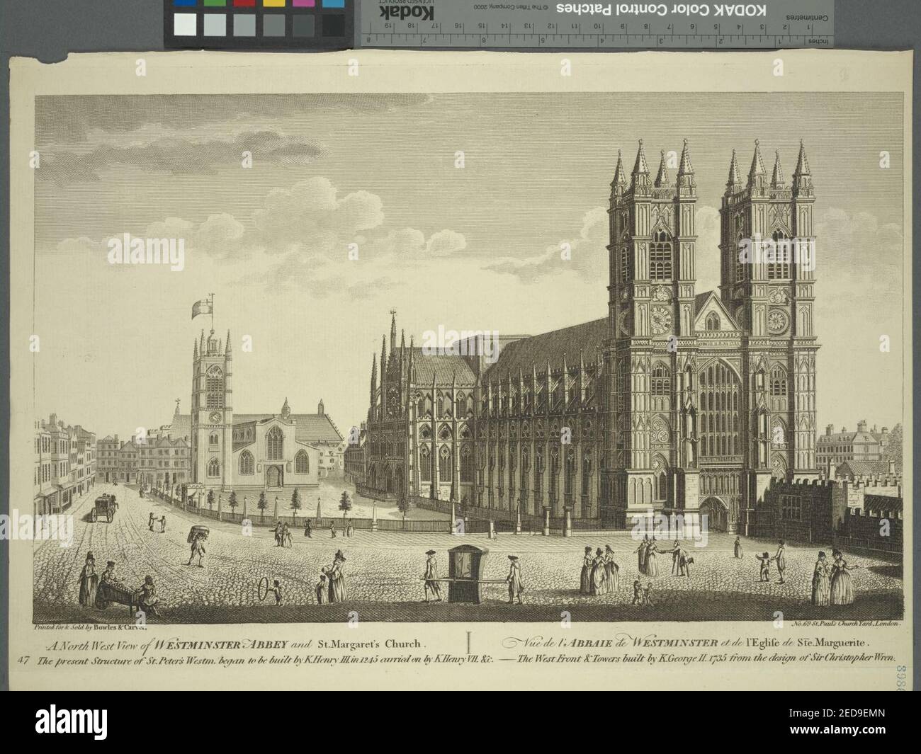 A north west view of Westminster Abbey and St. Margaret's Church Stock ...