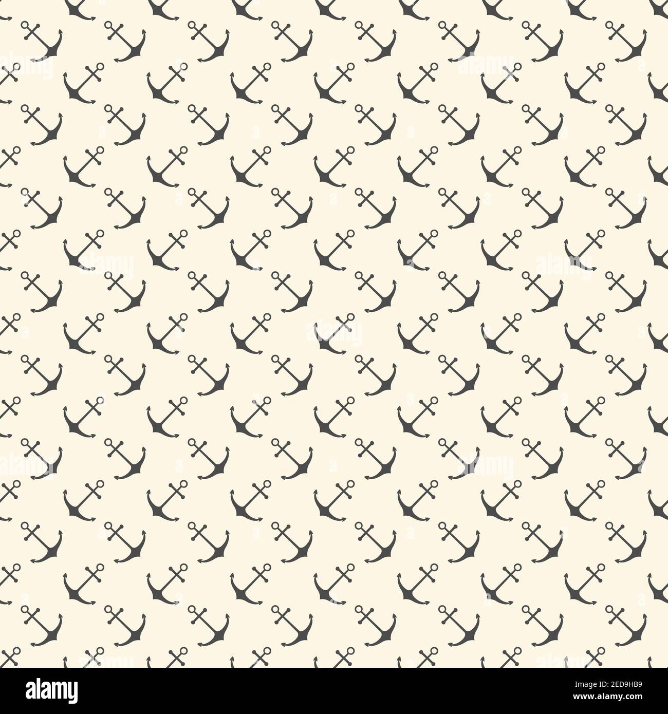 Nautical seamless pattern with geometric ship anchors Stock Vector ...