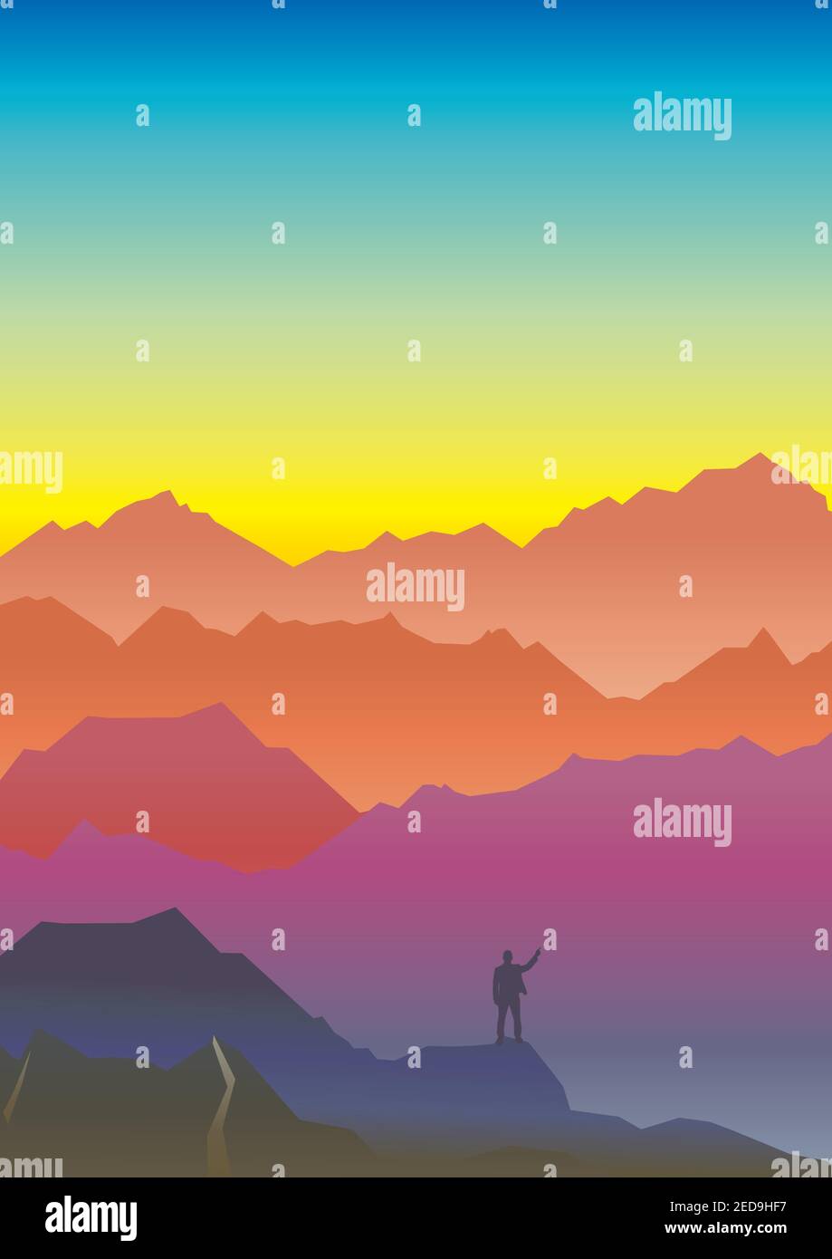 Distant hiking Stock Vector Images - Alamy