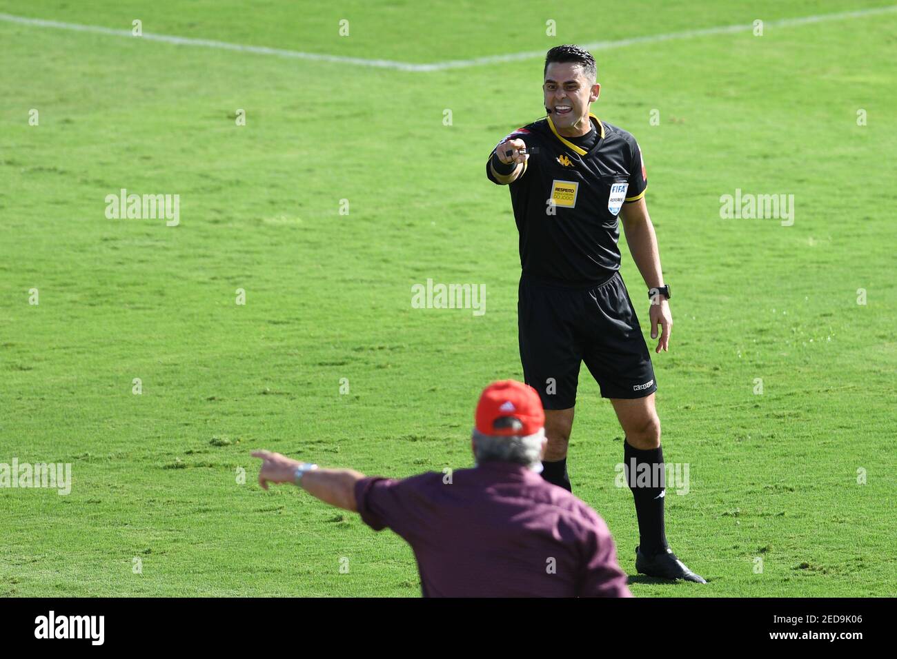 Rio De Janeiro, Brazil. 14th Feb, 2021. Referee Flávio Rodrigues de ...