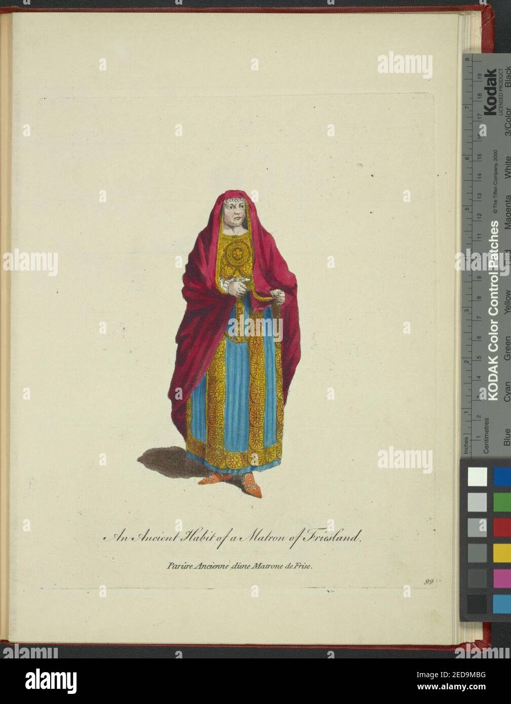 An ancient habit of a matron of Friesland. Parûre ancienne d'une ...