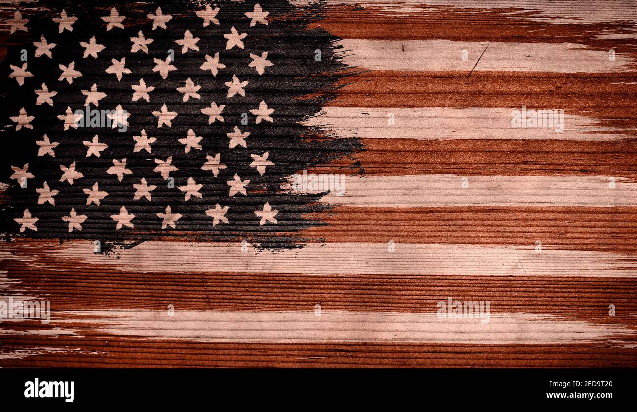 Vintage American Flag Image