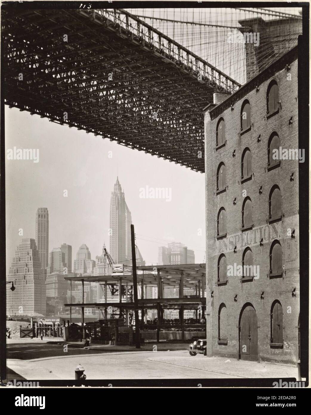 Brooklyn Bridge, Water and Dock Streets, looking southwest, Brooklyn ...
