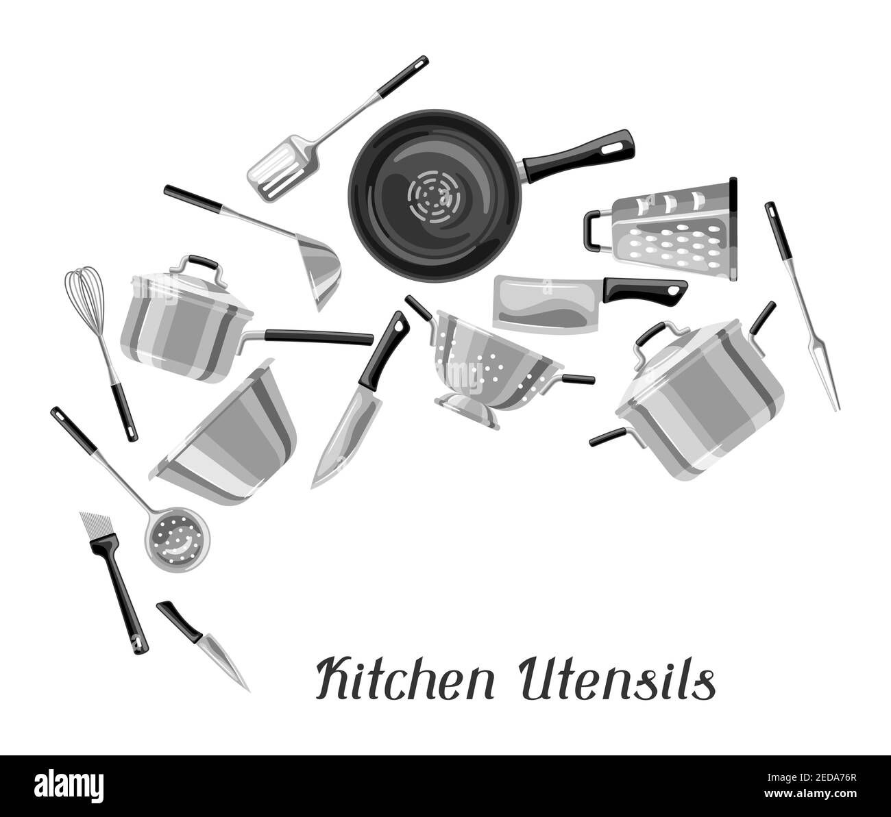 Background with kitchen utensils Stock Vector Image & Art - Alamy