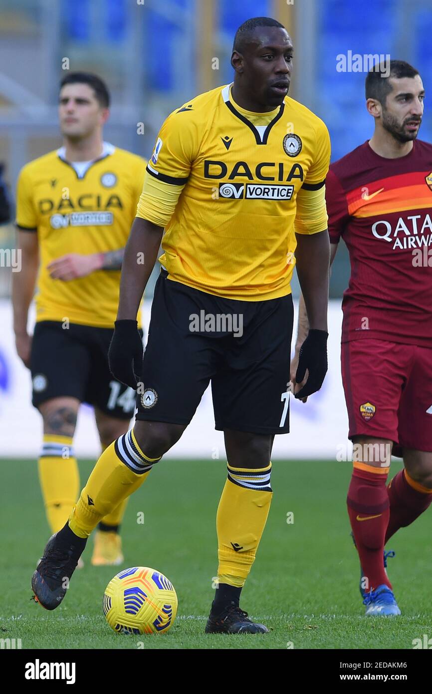 Rome, Lazio. 14th Feb, 2021. Stefano Okaka of Udinese during the Serie ...