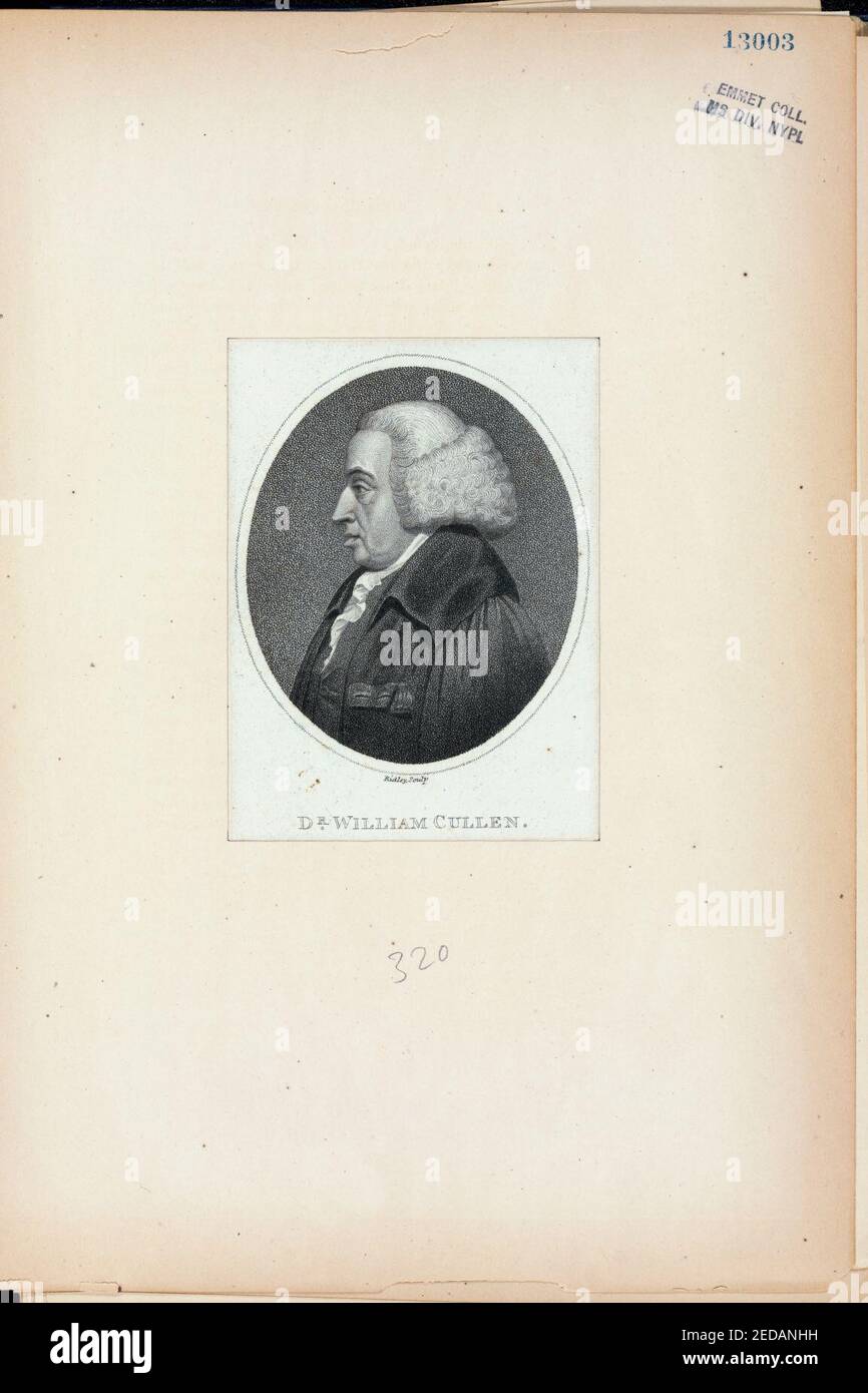 Dr. William Cullen Stock Photo - Alamy