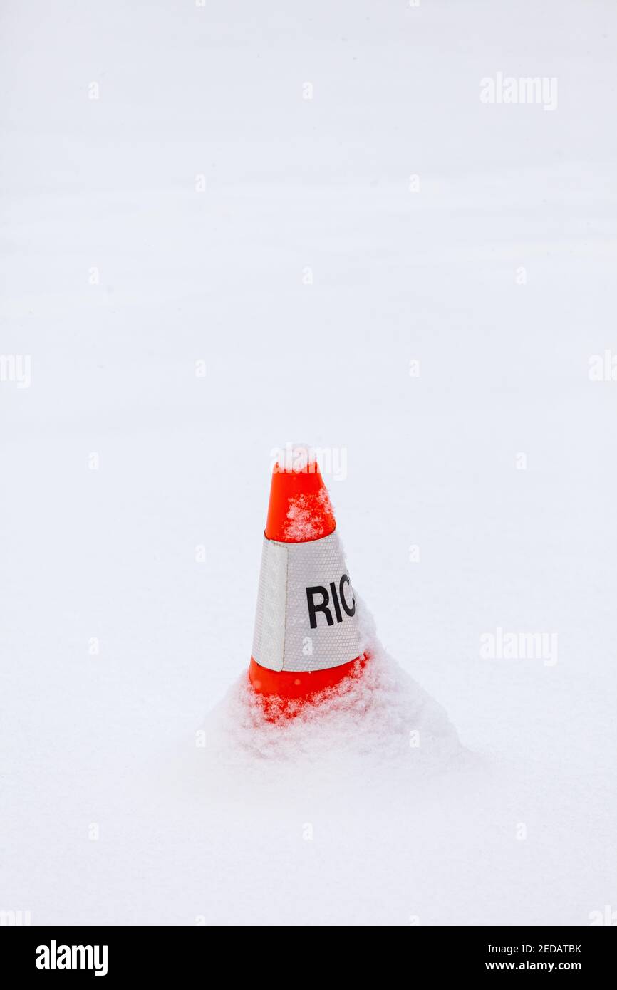 Hazard cone hi-res stock photography and images - Alamy