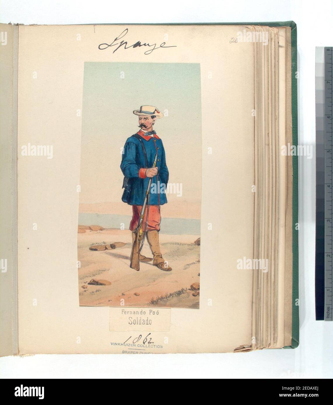 Fernando Poó. Soldado. 1862 Stock Photo - Alamy
