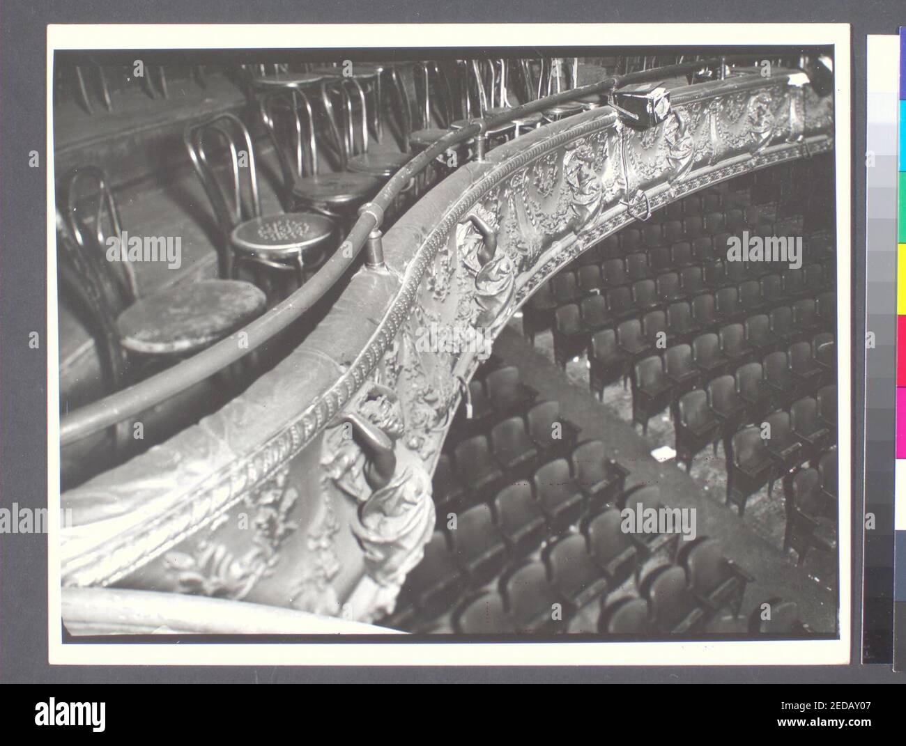 Fifth Avenue Theater interior- showing showing section of orchestra and ...