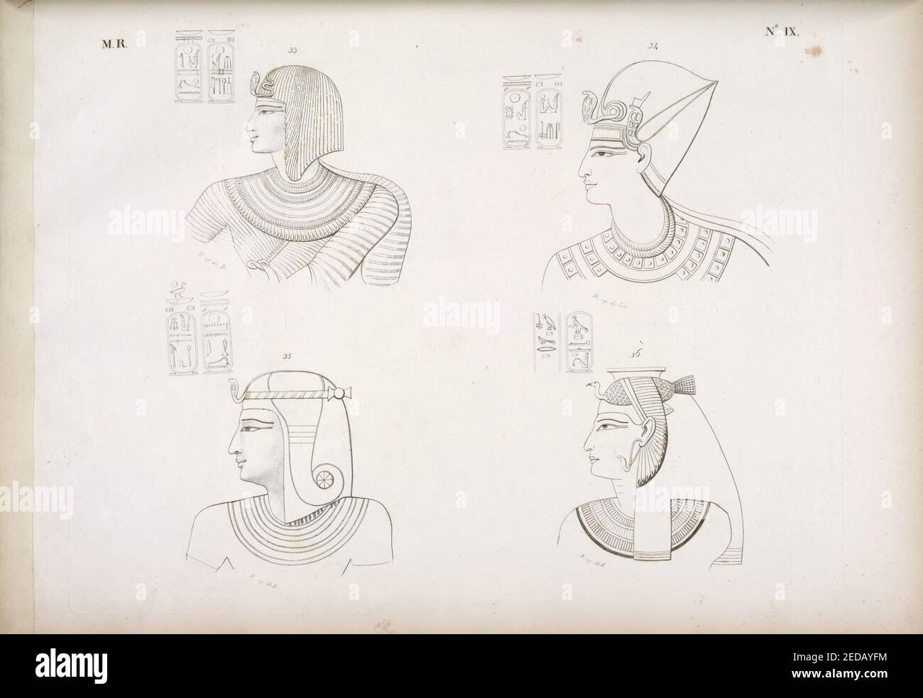 Fig. 33. Ramses VII (Ramses III). Fig. 34. Ramses XI (Ramses X). Fig ...