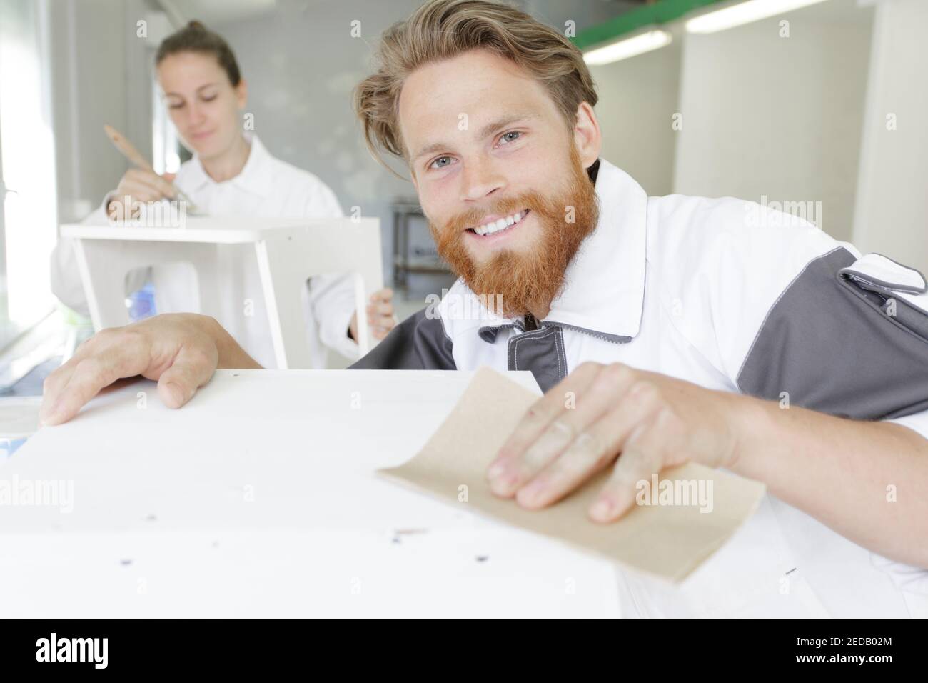 craftsman sanding table Stock Photo - Alamy