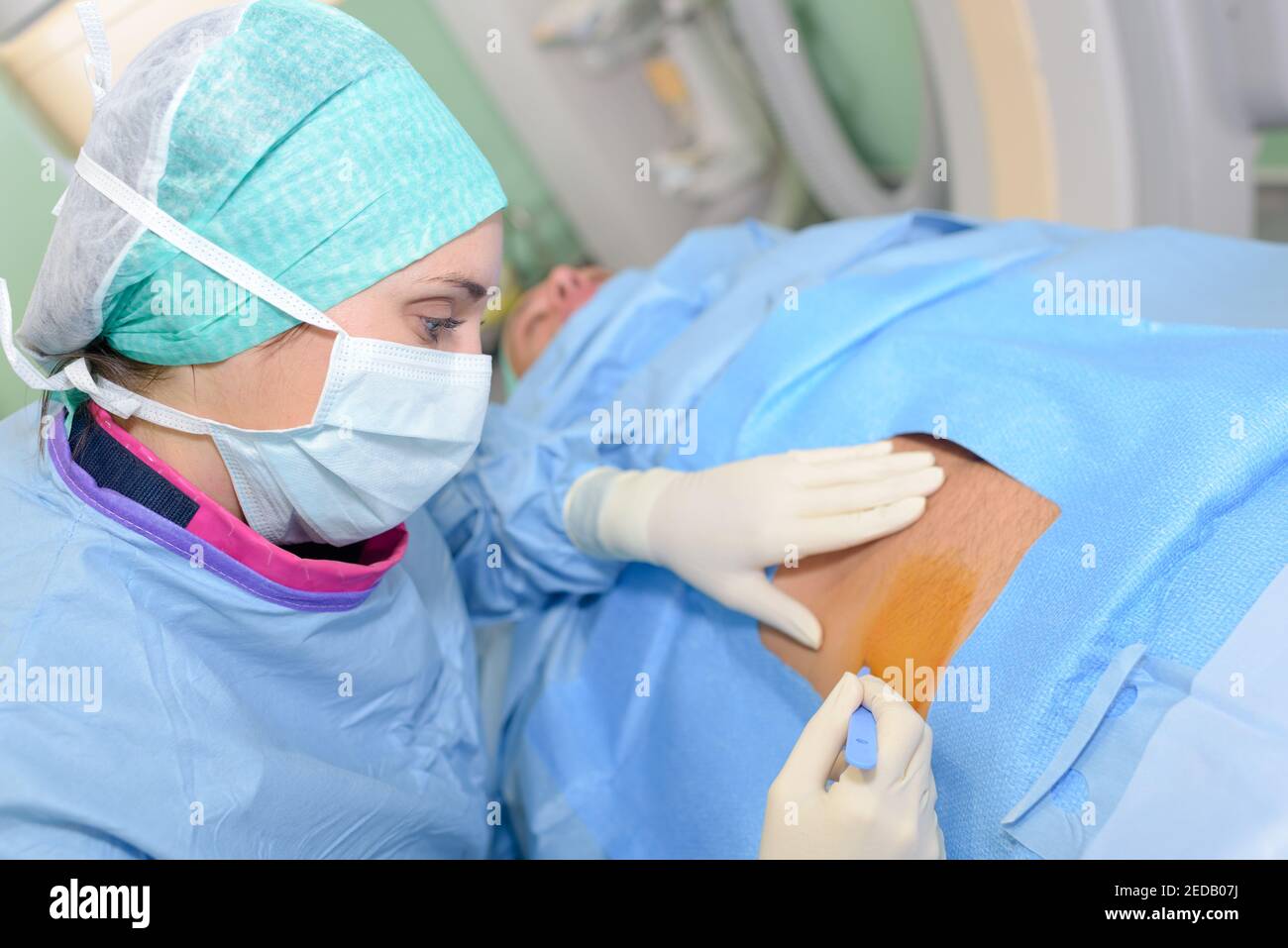 surgical area with surgeon during surgery Stock Photo - Alamy