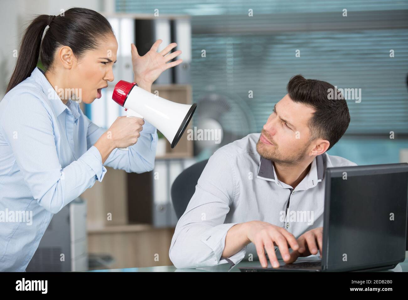 Manager shouting at hi-res stock photography and images - Alamy