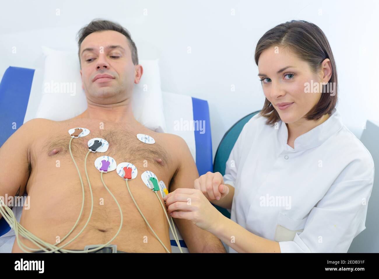 a patient is taking tests Stock Photo - Alamy