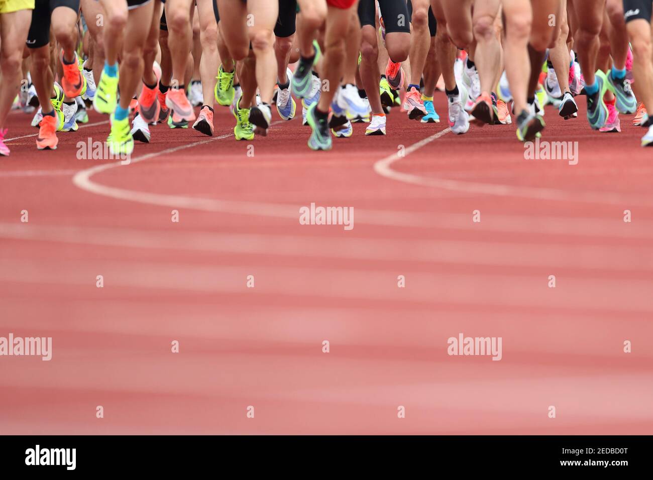 Yamaguchi, Japan. 14th Feb, 2021. General view Marathon : All Japan ...