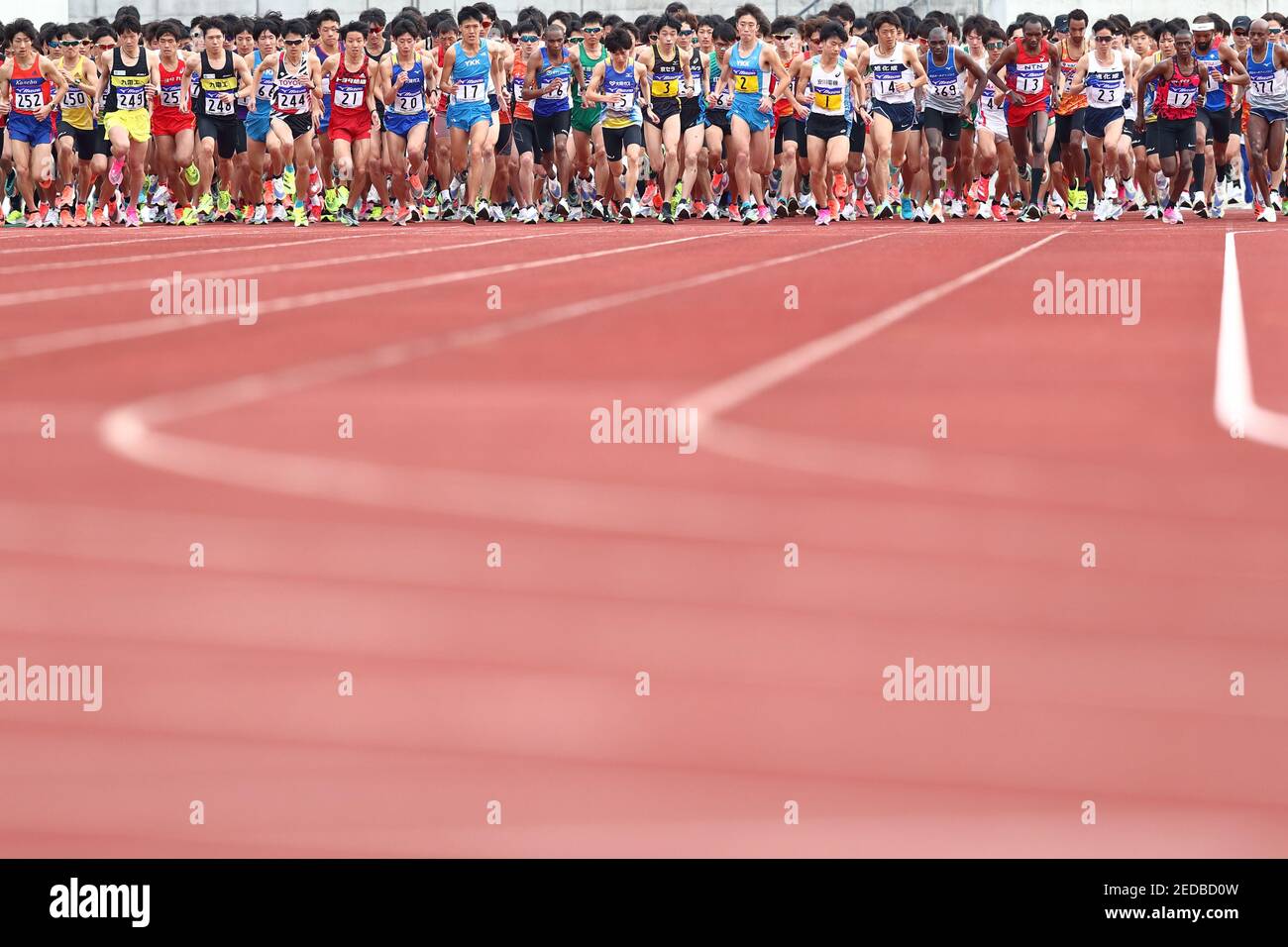 Yamaguchi, Japan. 14th Feb, 2021. General view Marathon : All Japan ...