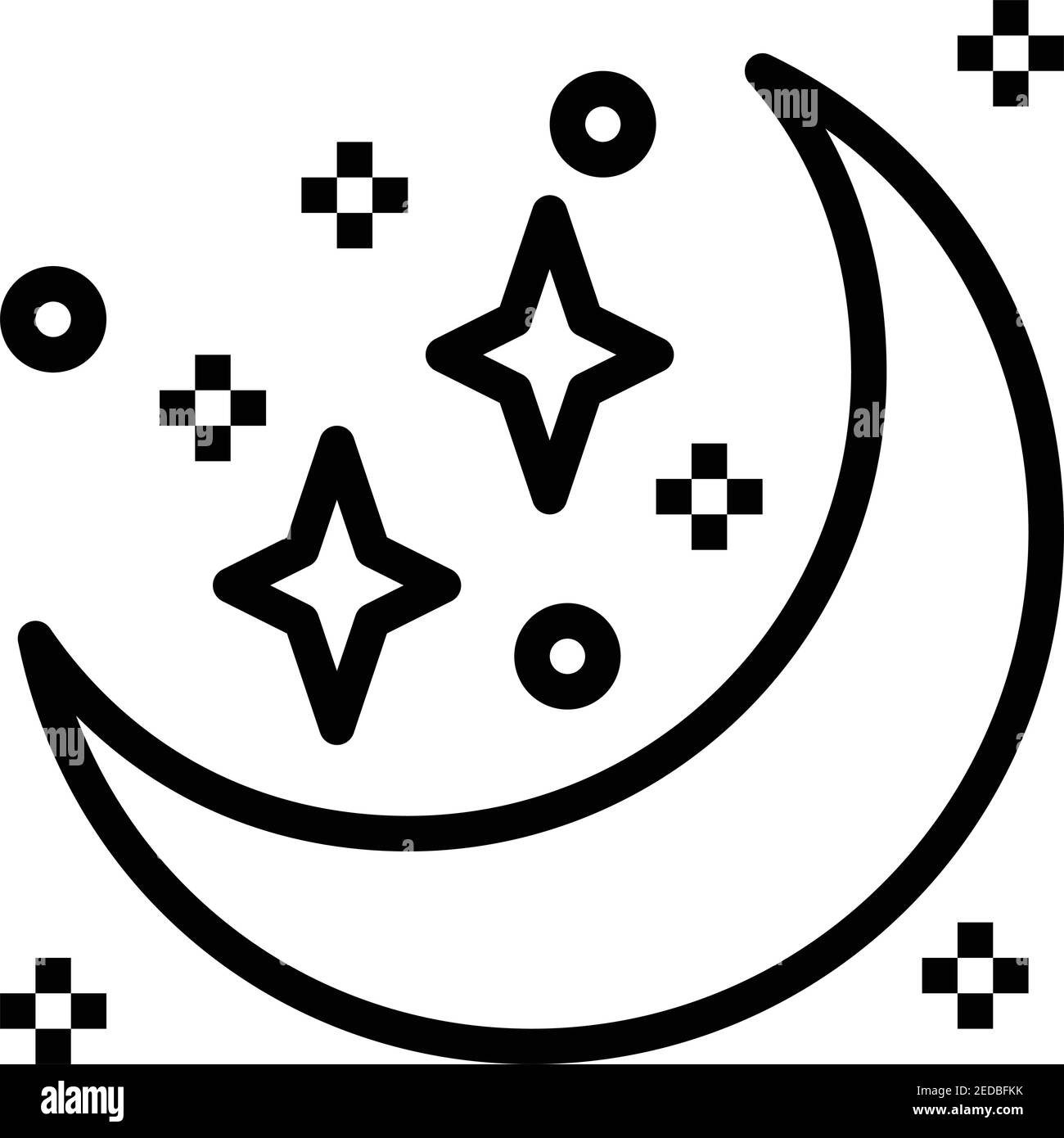 Moon and stars Cut Out Stock Images & Pictures - Alamy