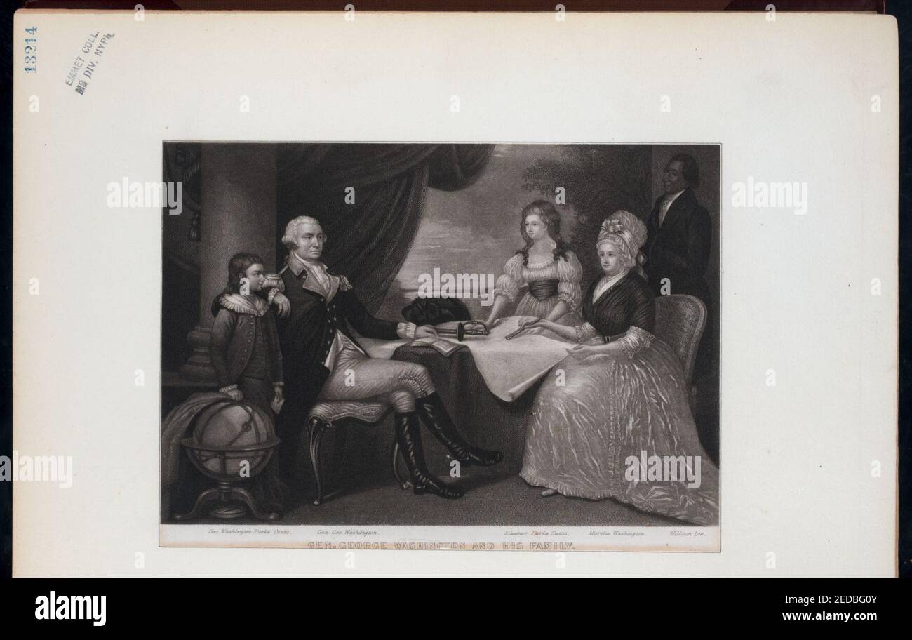 Gen. George Washington and his family. (Geo. Washington Parke Custis ...