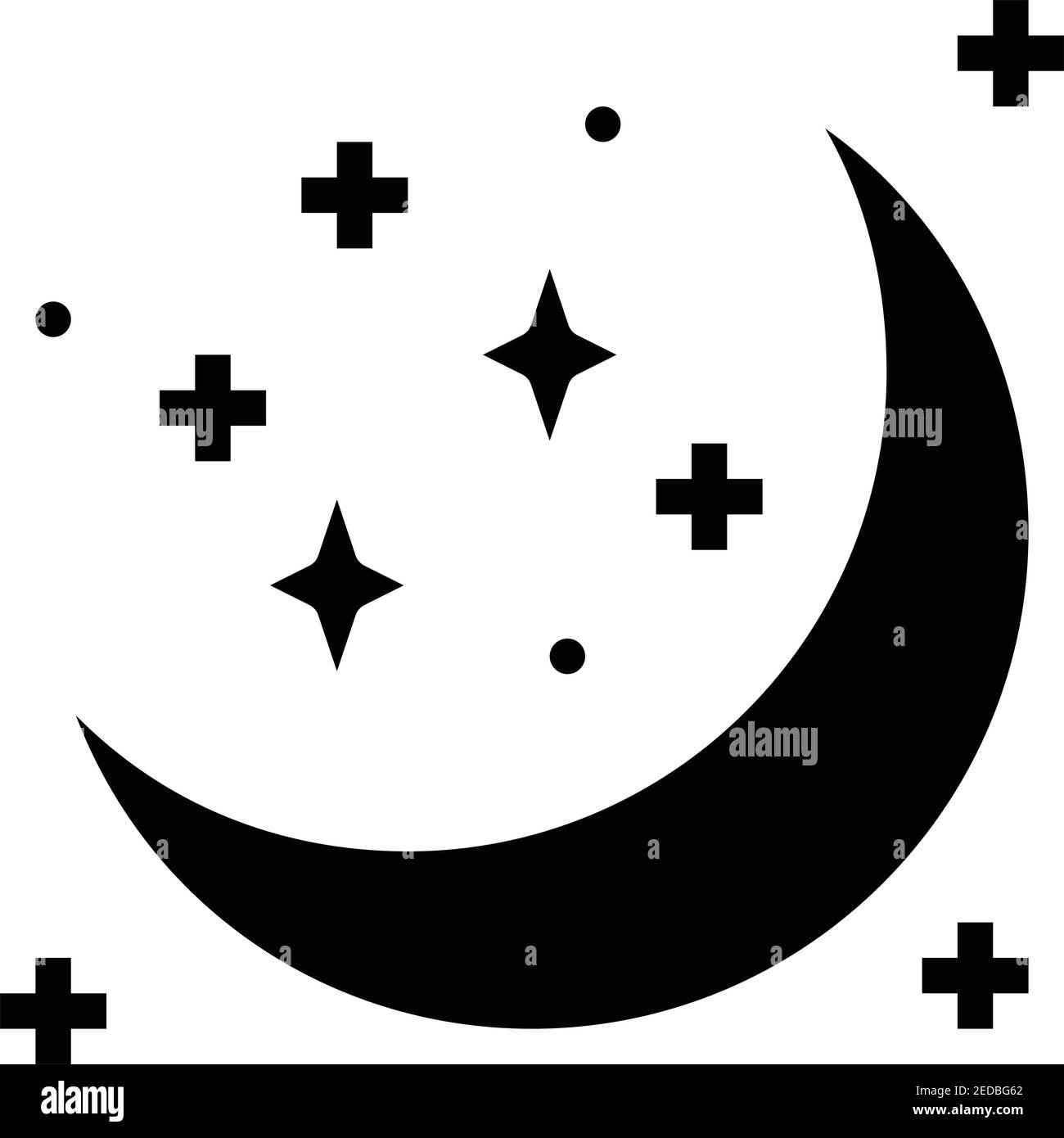 Moon and stars Cut Out Stock Images & Pictures - Alamy