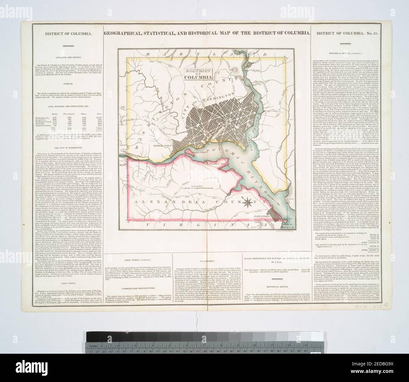 Geographical, statistical, and historical map of the District of ...