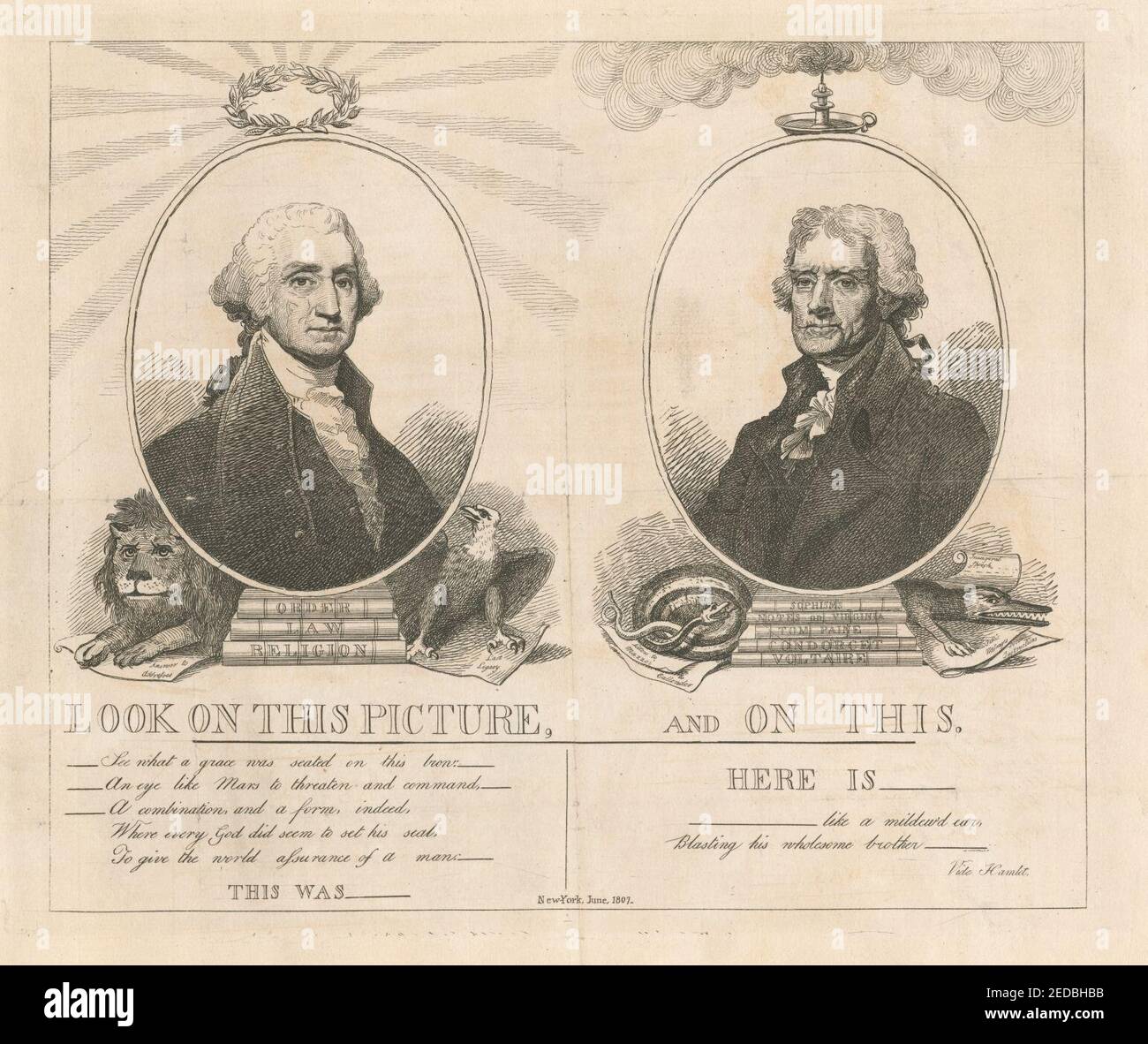 George Washington and Thomas Jefferson Stock Photo - Alamy